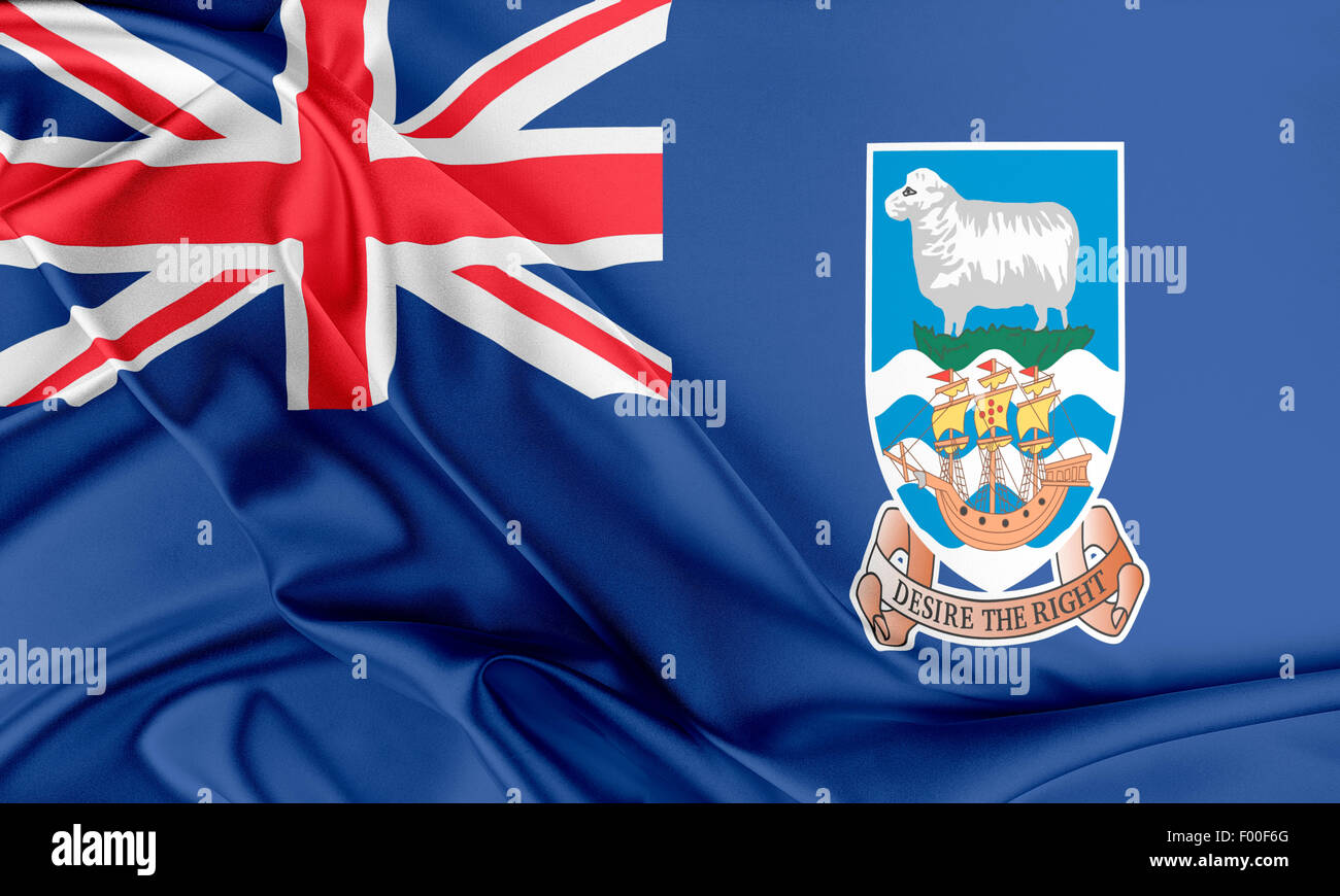 Falkland Islands Flag Stock Photo - Alamy