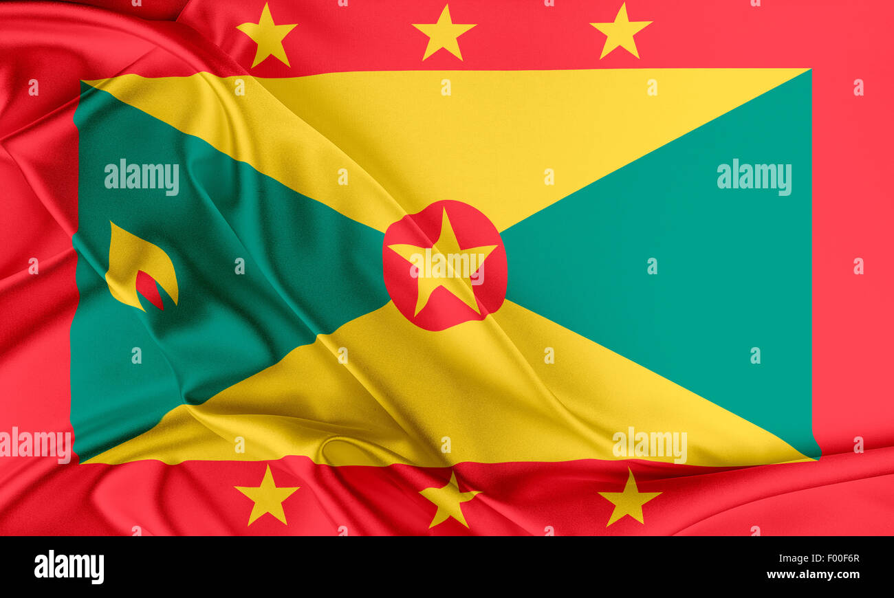 Waving grenada flag hi-res stock photography and images - Alamy