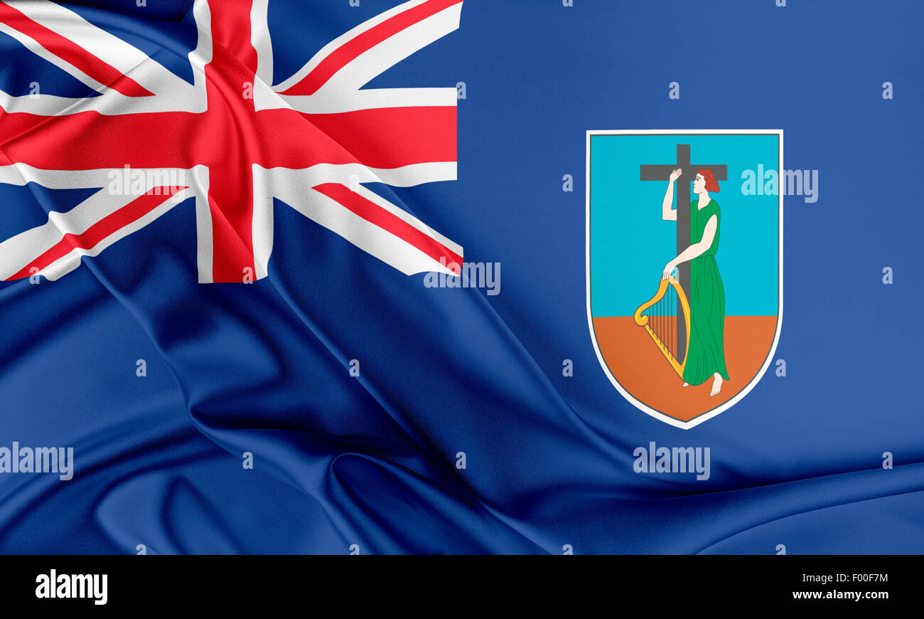 Montserrat national flag hi-res stock photography and images - Alamy
