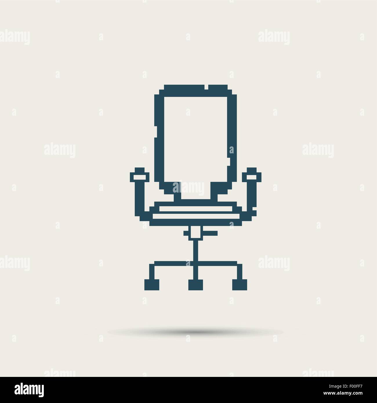 Simple stylish pixel icon chair. Vector design Stock Vector Image & Art ...