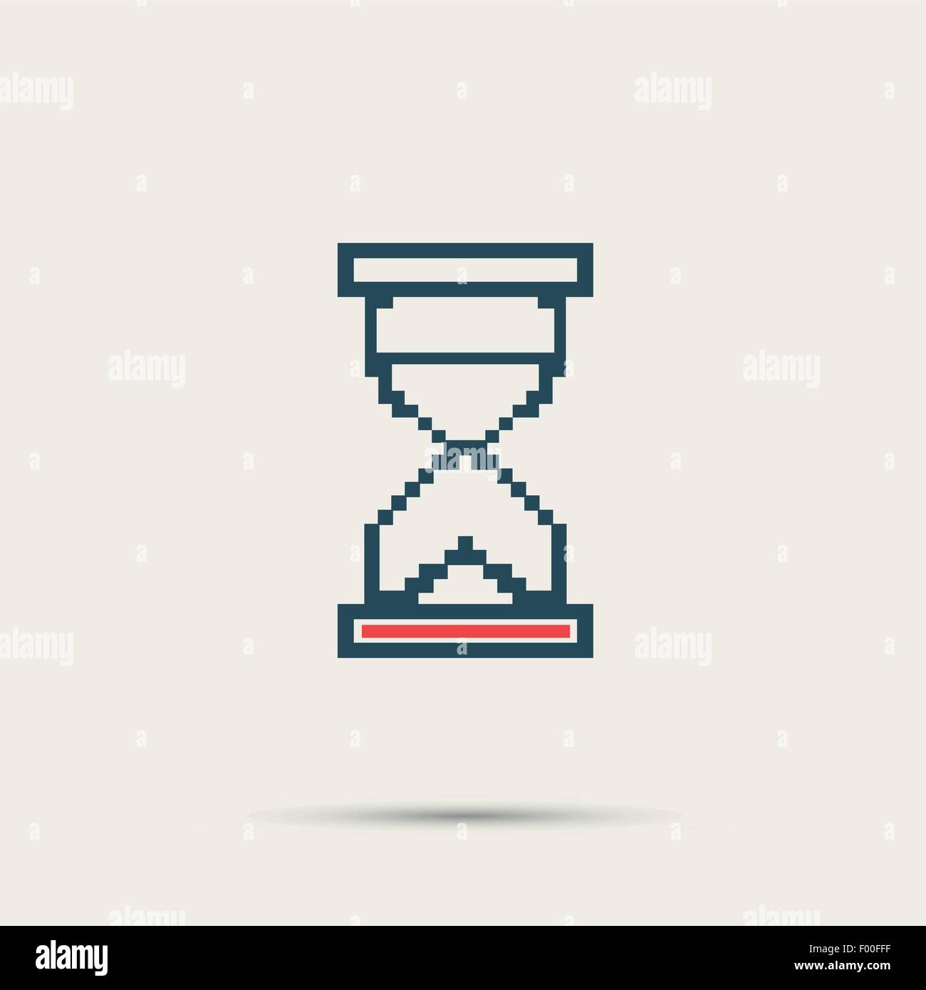 Simple stylish pixel icon hourglass. Vector design Stock Vector Image ...