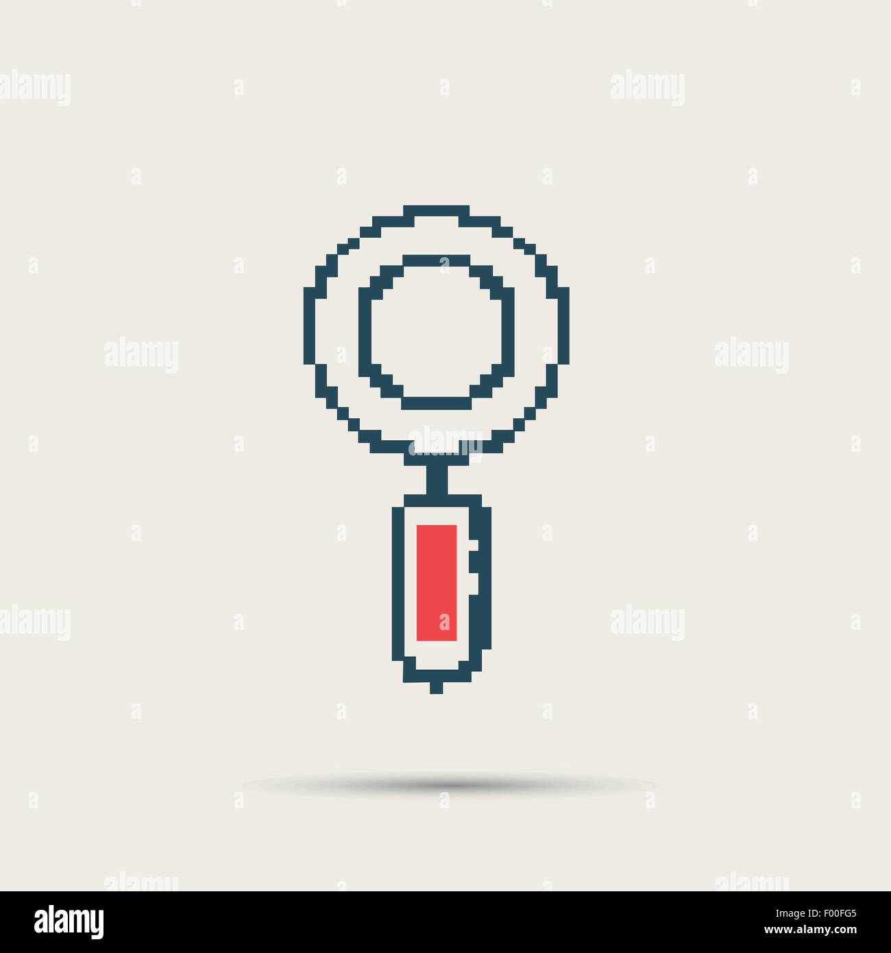 Vector pixel icon magnifying glass hi-res stock photography and images ...