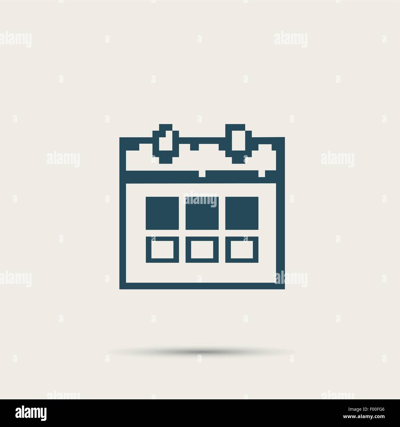 Simple stylish pixel icon calendar. Vector design Stock Vector Image ...