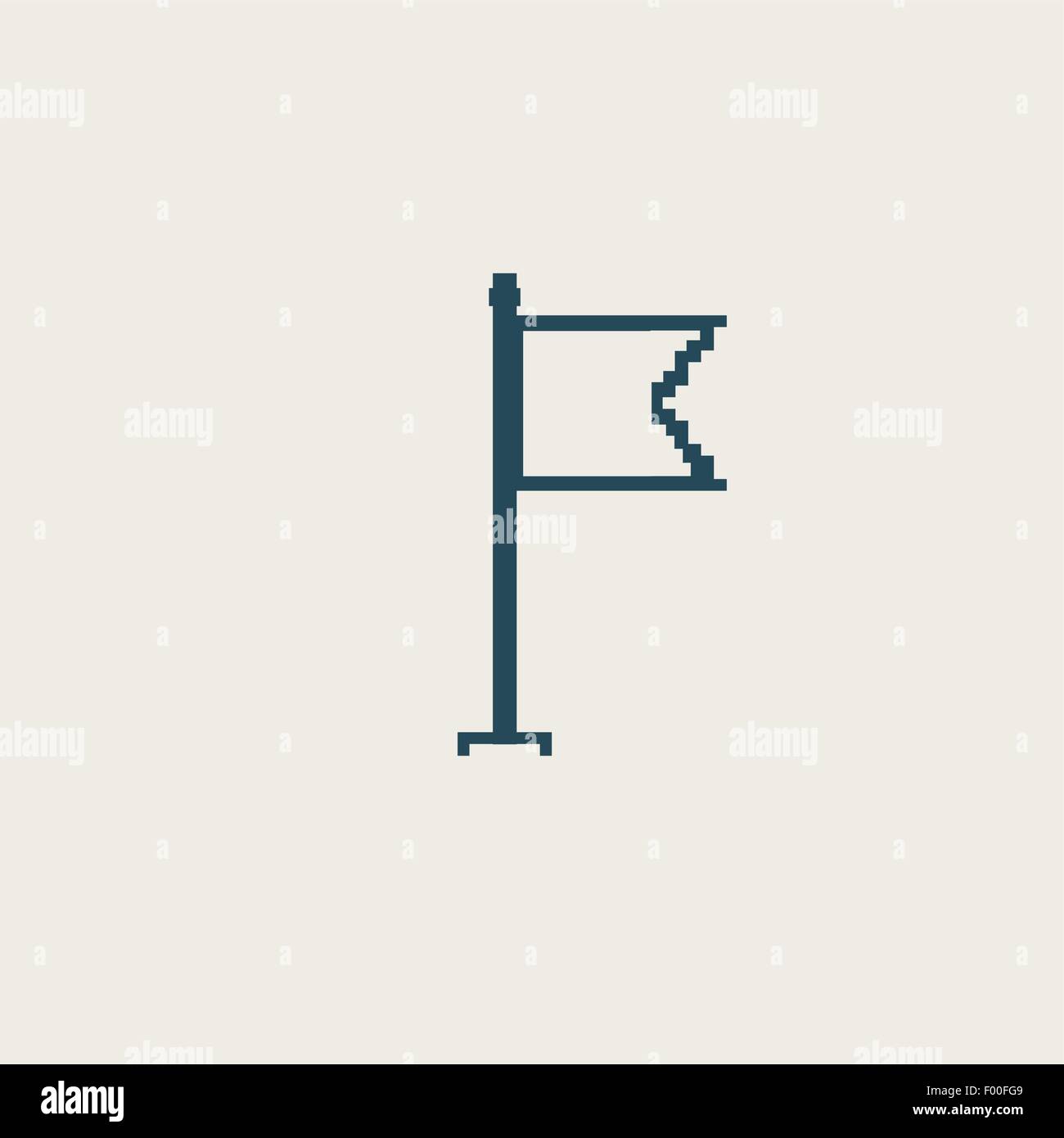 Simple stylish pixel icon flag. Vector design Stock Vector Image & Art ...
