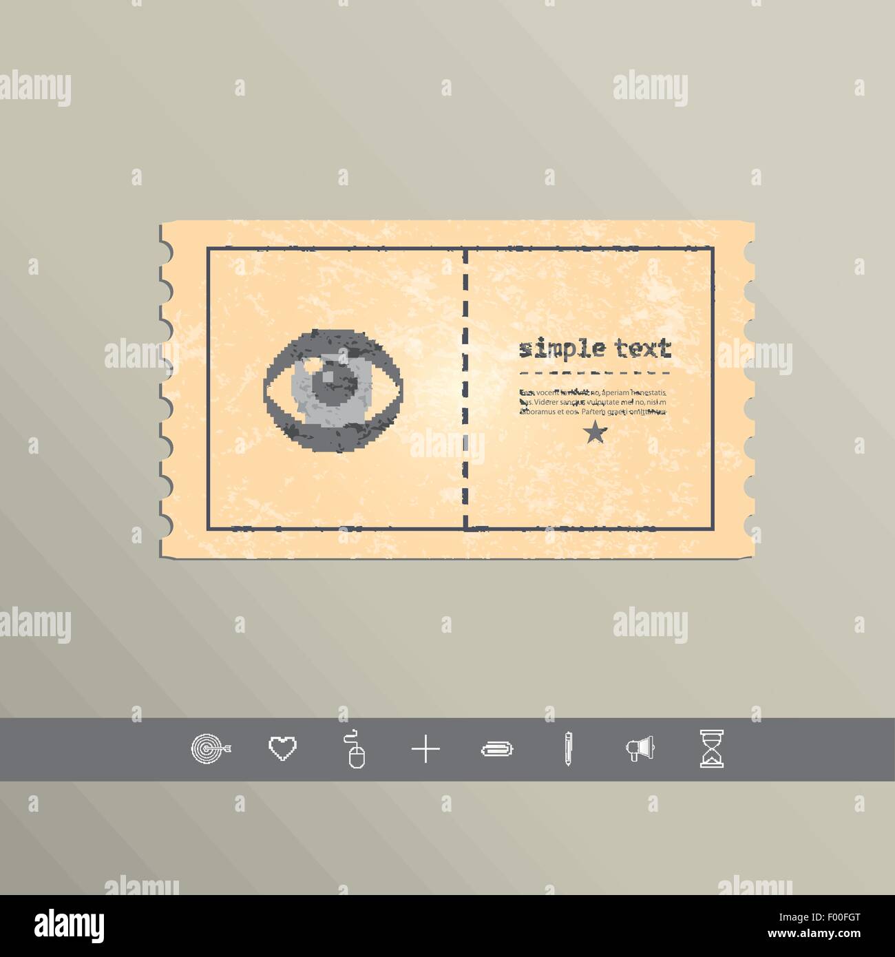 Simple stylish pixel eye icon. Vector design Stock Vector Image & Art ...