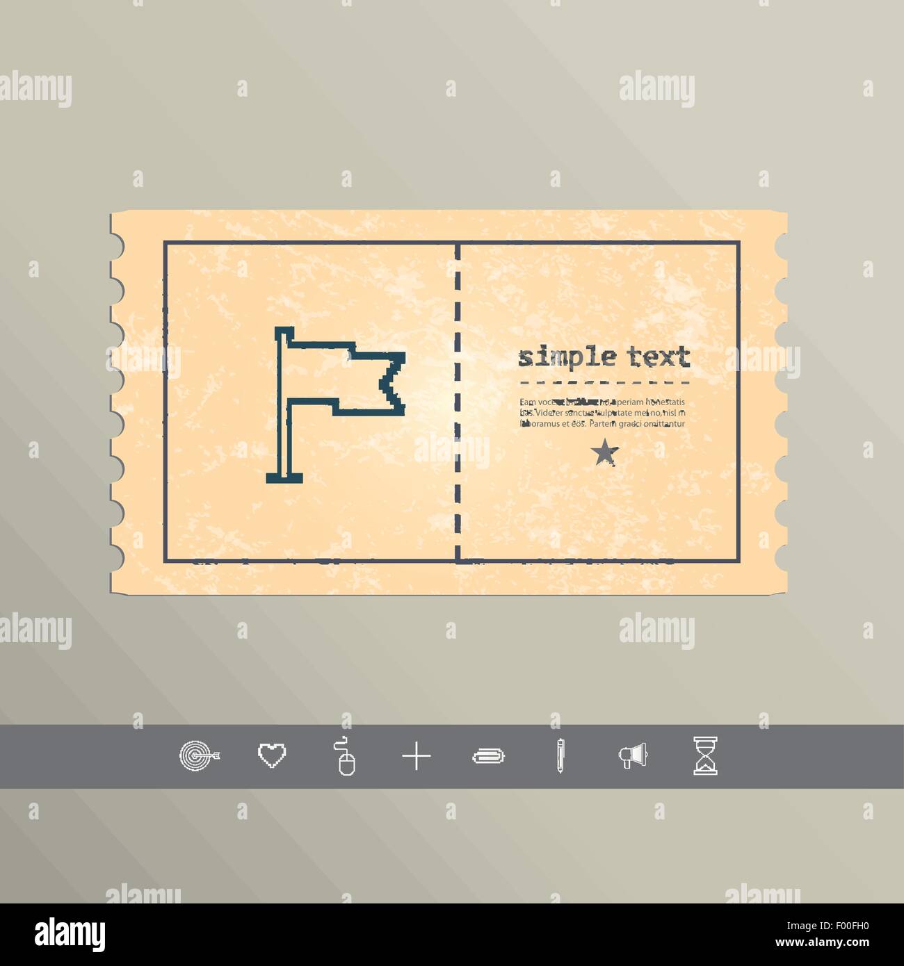 Simple stylish pixel icon flag. Vector design Stock Vector Image & Art ...