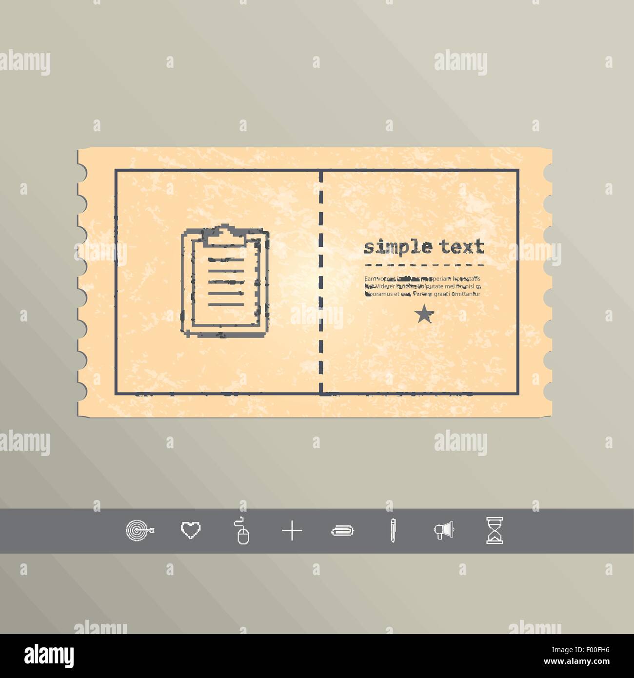 Simple pixel icon paper holder. Vector design Stock Vector Image & Art ...