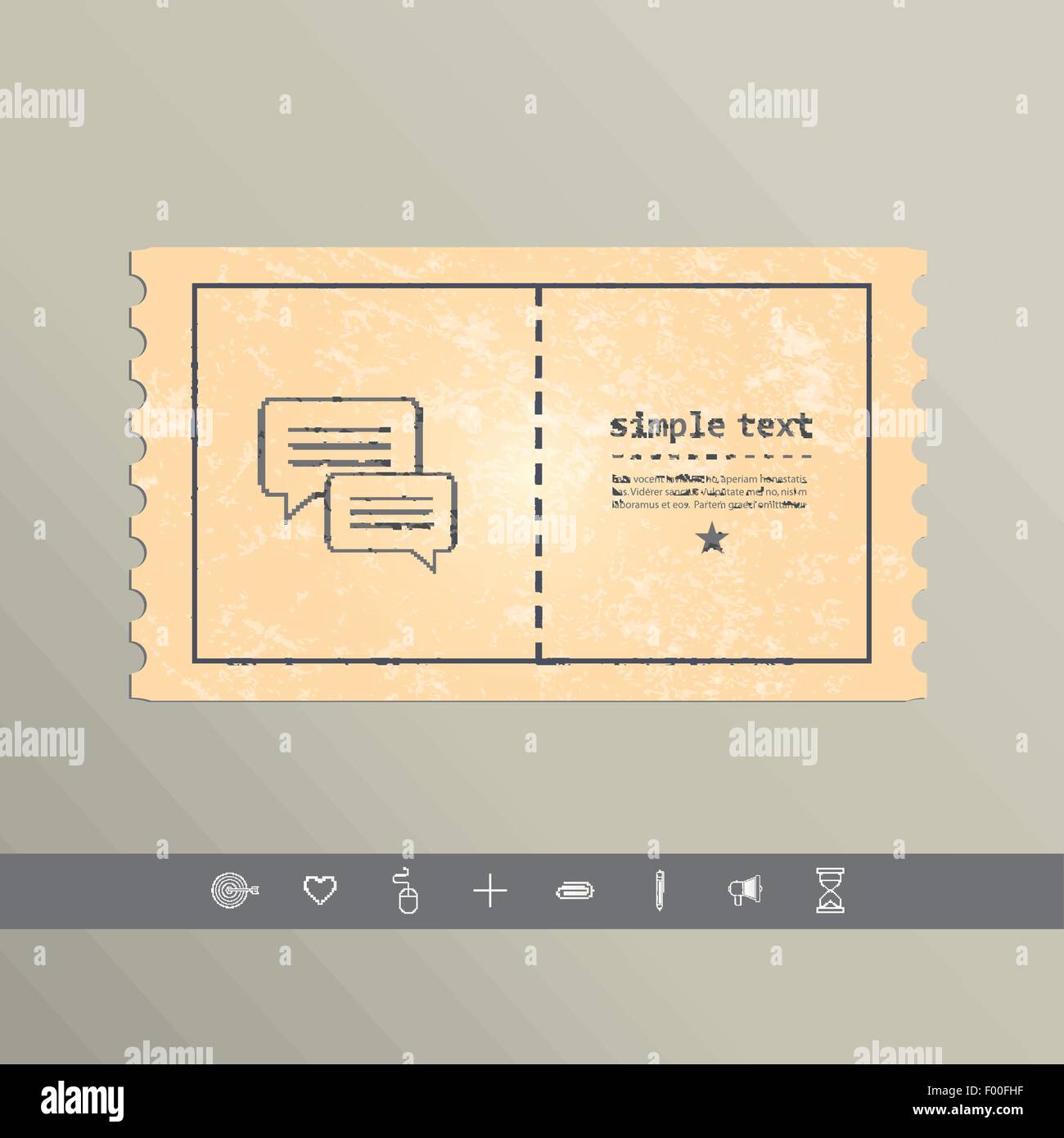 Simple pixel icon dialog messages. Vector design Stock Vector Image ...