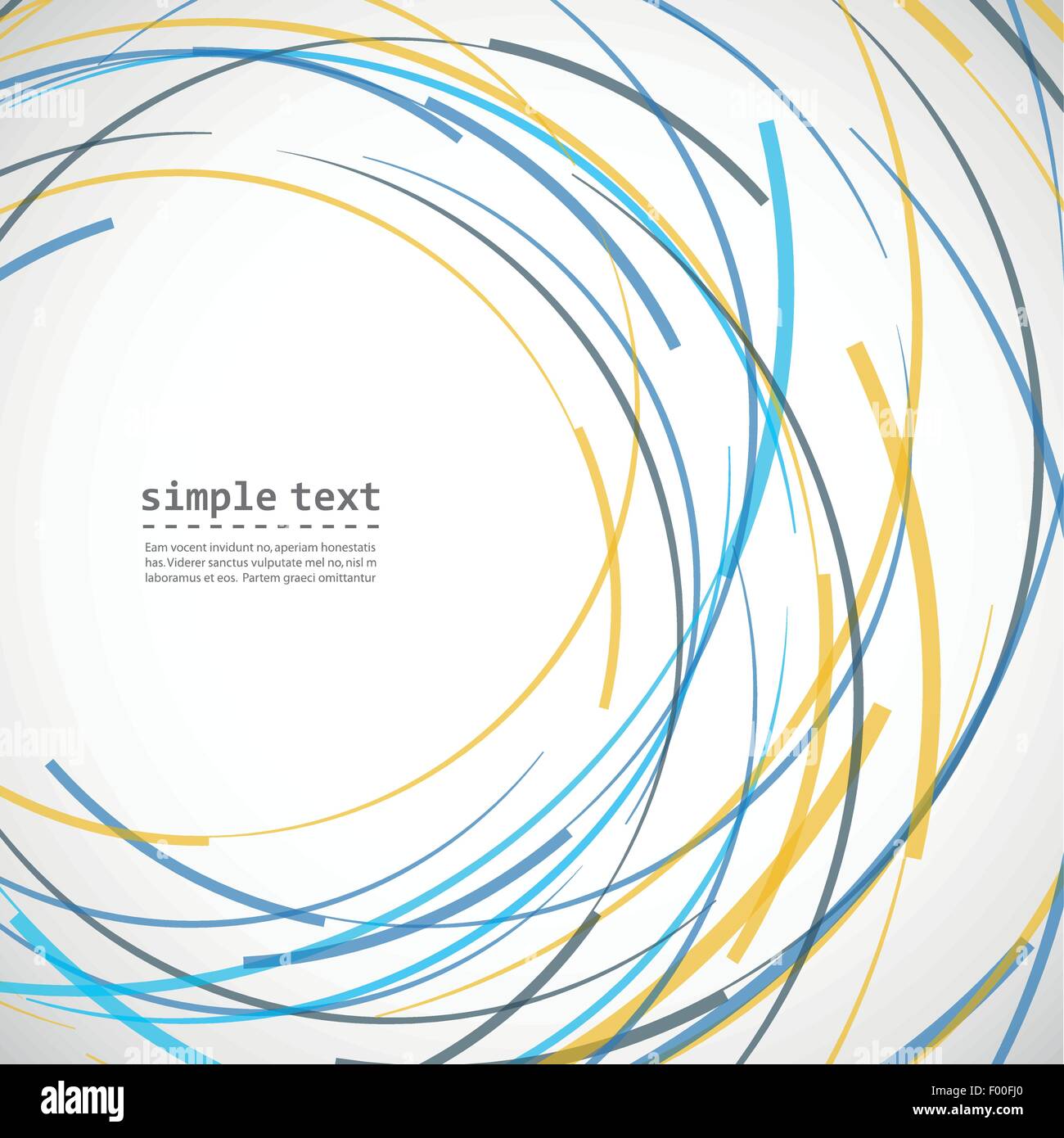 Vector abstract color line and circle background Stock Vector Image ...