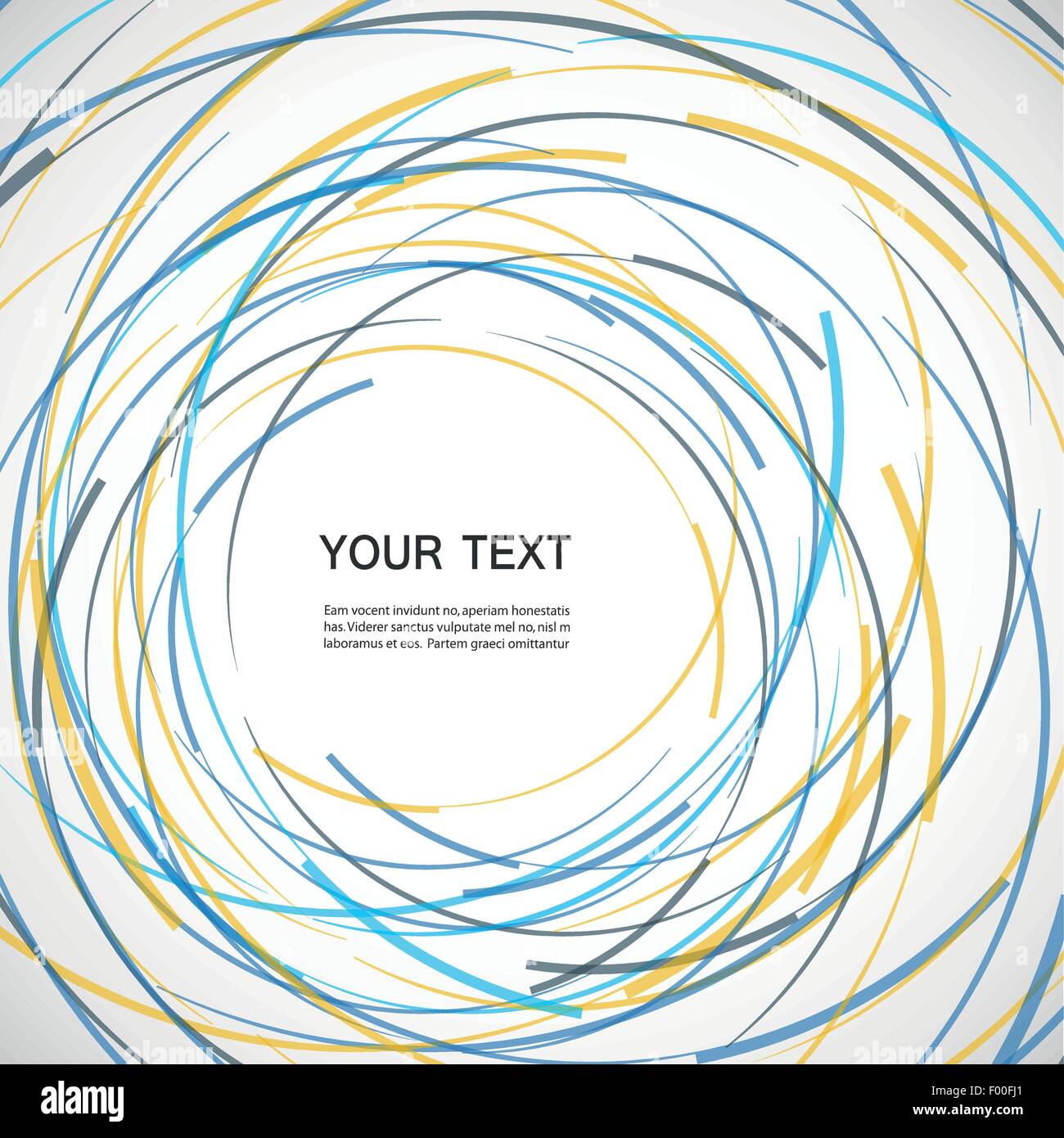 Vector abstract color line and circle background Stock Vector Image ...
