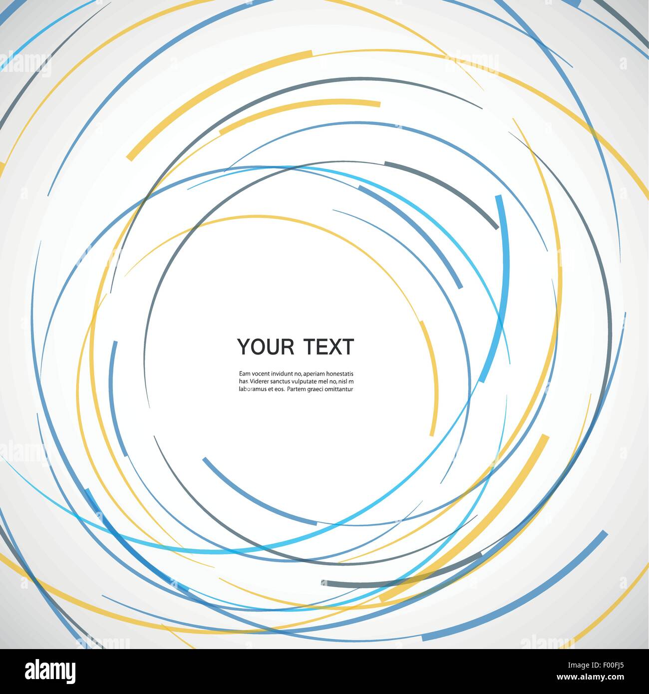 Vector abstract color line and circle background Stock Vector Image ...