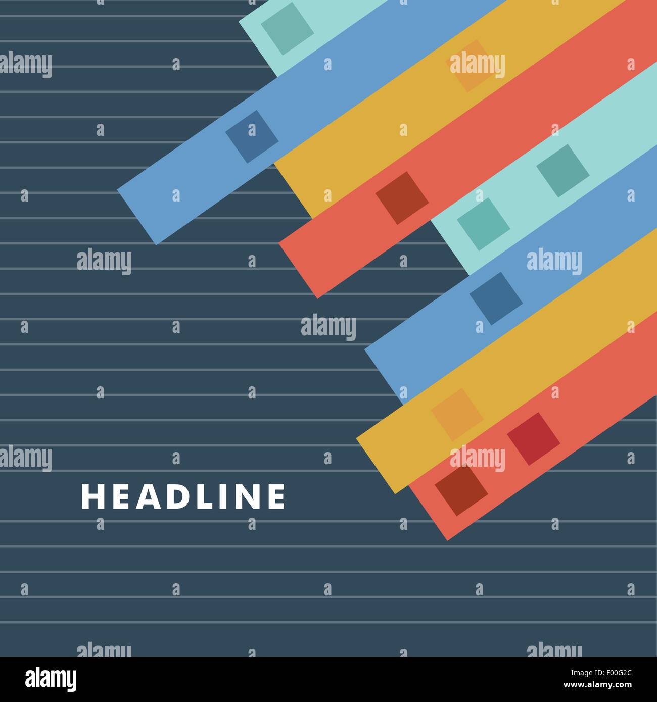 Vector illustration of abstract squares and lines Stock Vector Image ...