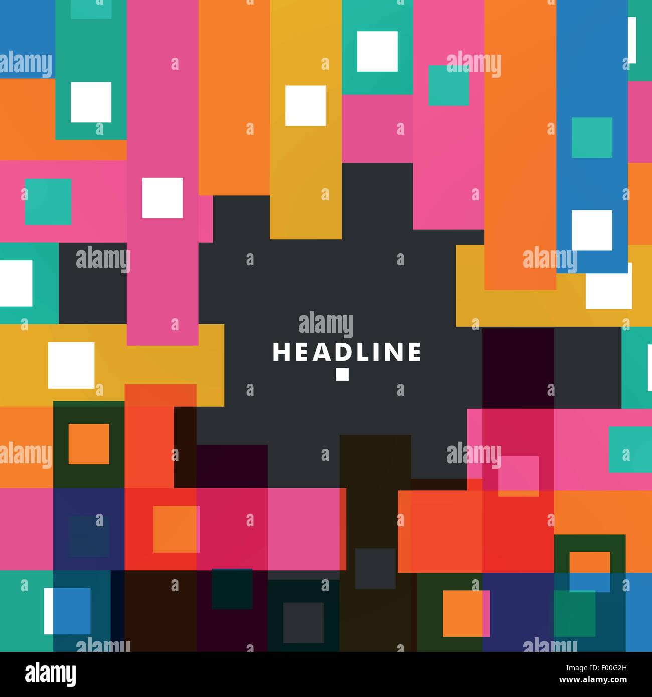 Vector illustration of abstract squares and lines Stock Vector Image ...