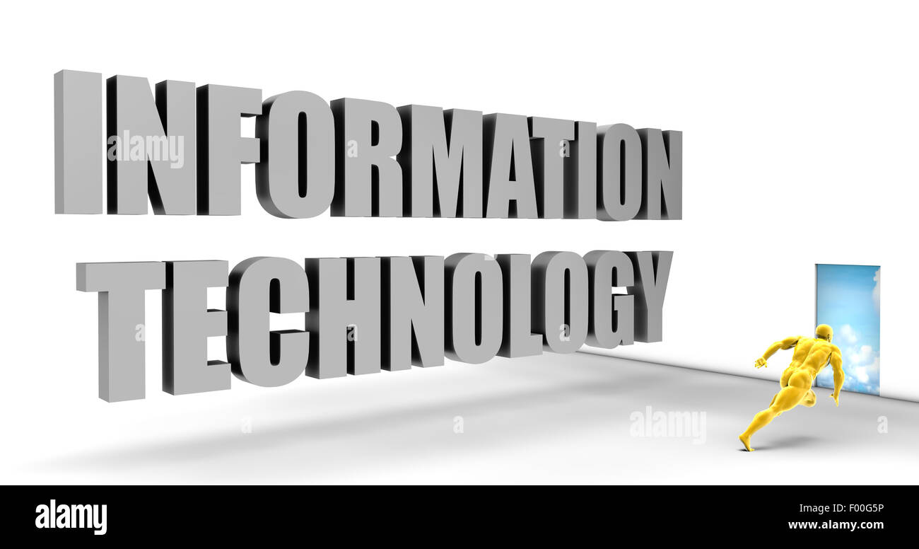 Information Technology as a Fast Track Direct Express Path Stock Photo ...