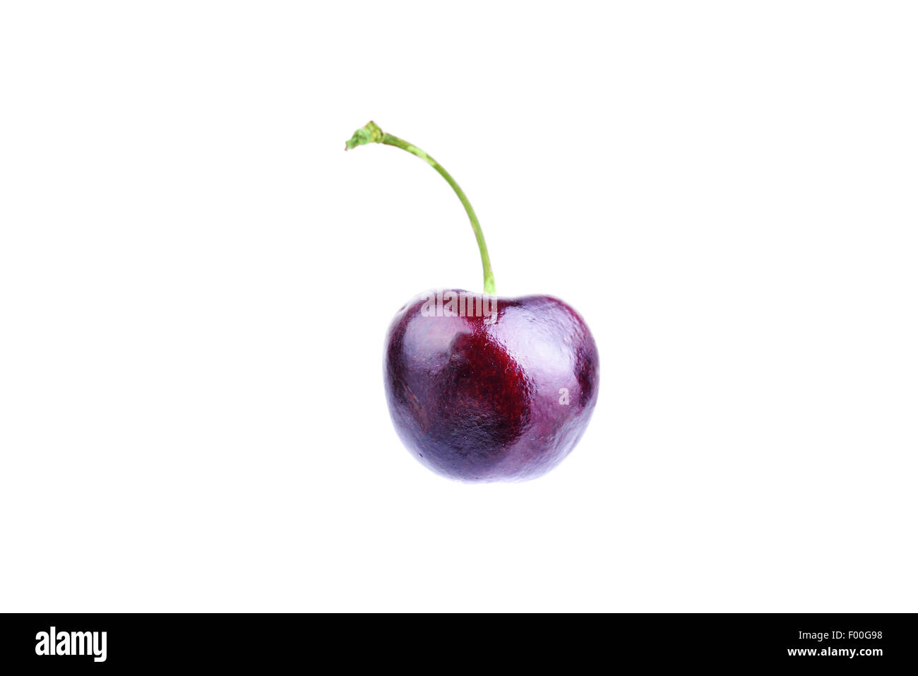 Single cherry white background hi-res stock photography and images - Alamy