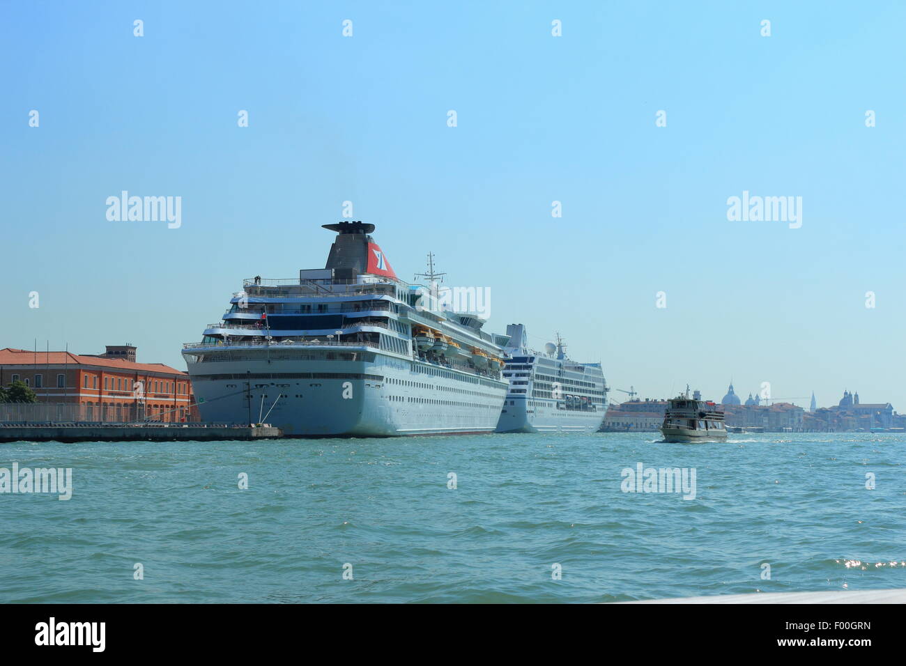 View to Venice and gulf of Venice Stock Photo - Alamy