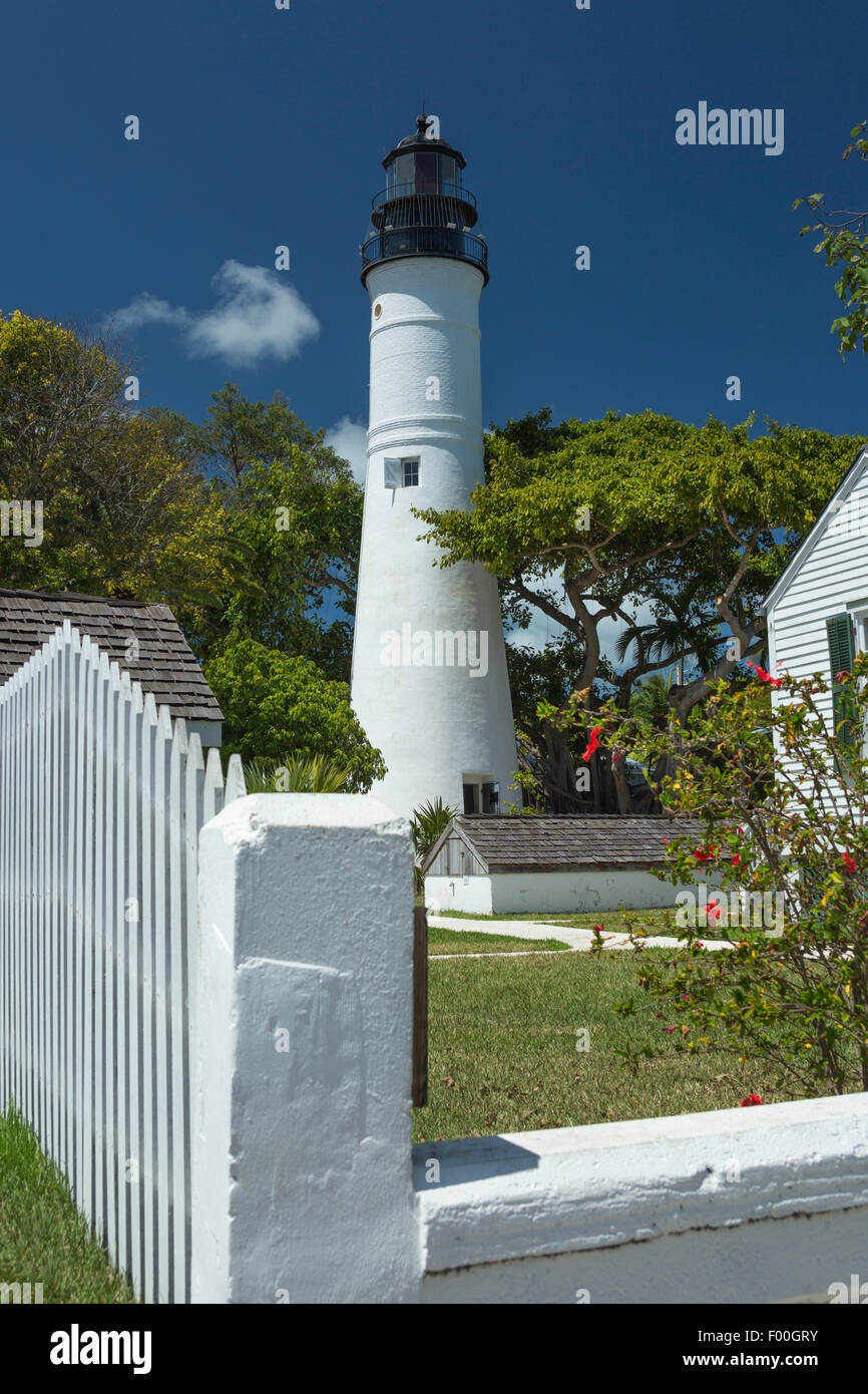 LIGHTHOUSE KEY WEST OLD TOWN HISTORIC DISTRICT FLORIDA USA Stock Photo ...