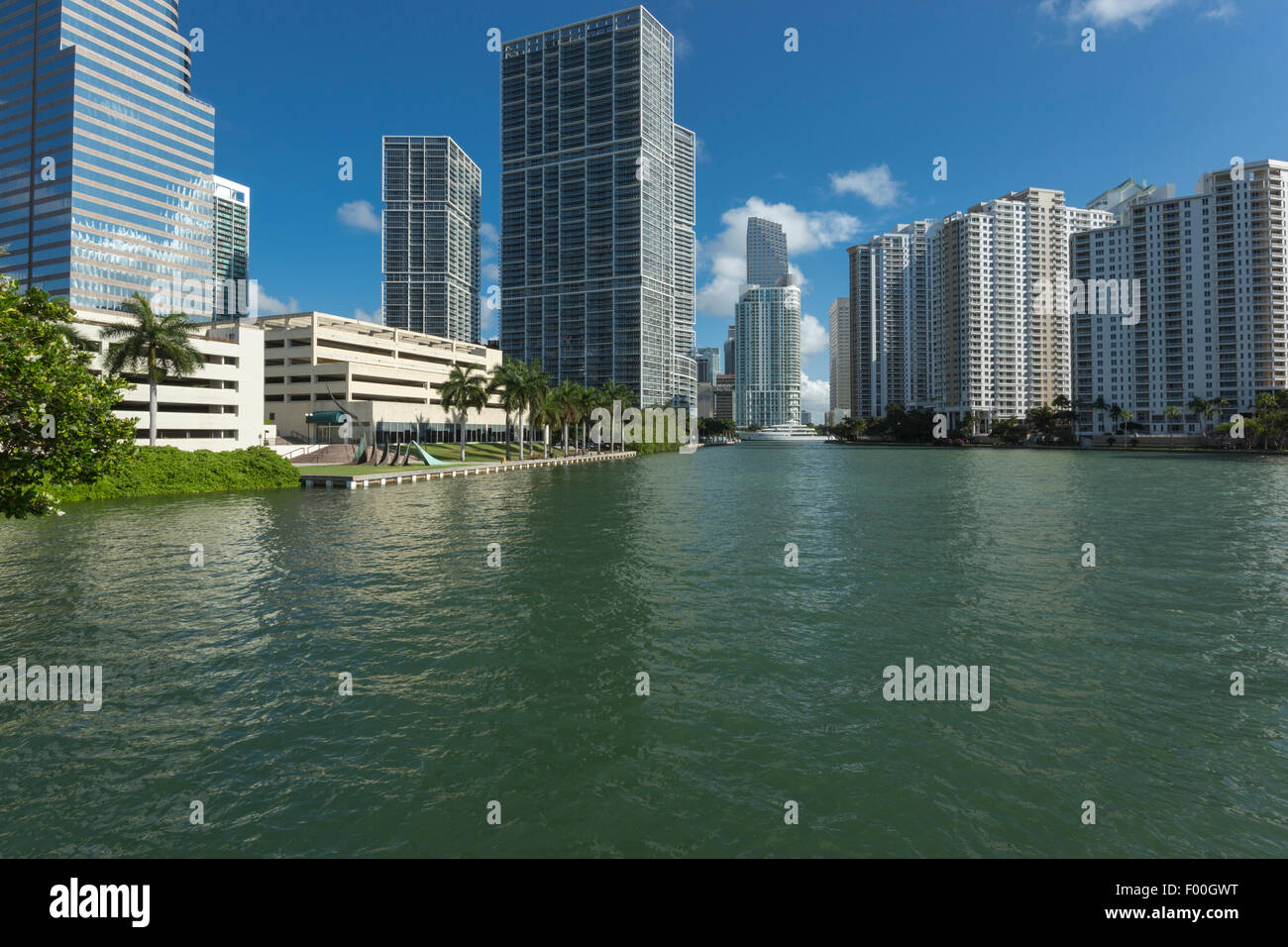 BRICKELL SKYLINE DOWNTOWN MIAMI FLORIDA USA Stock Photo - Alamy