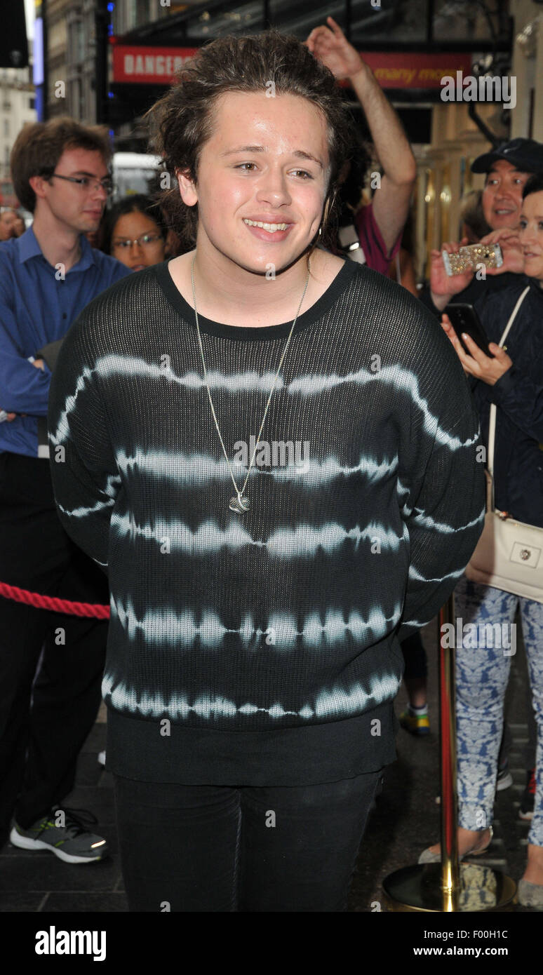 London, UK. 030815. Luke Friend at the "Dear Lupin" press night held at ...