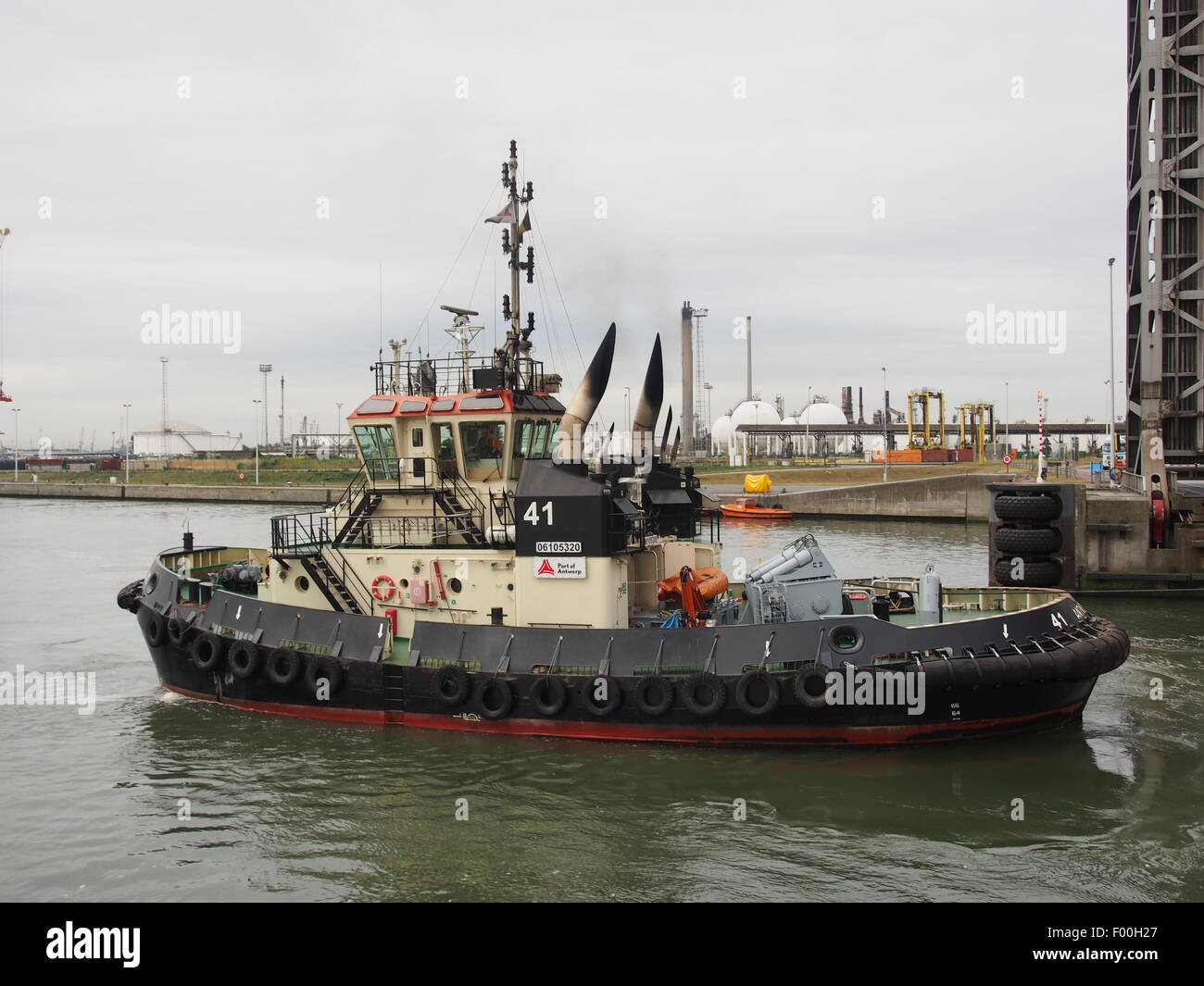 Tug 41 (ENI 06105320, IMO 9602100) is a tugboat operating in the Port ...