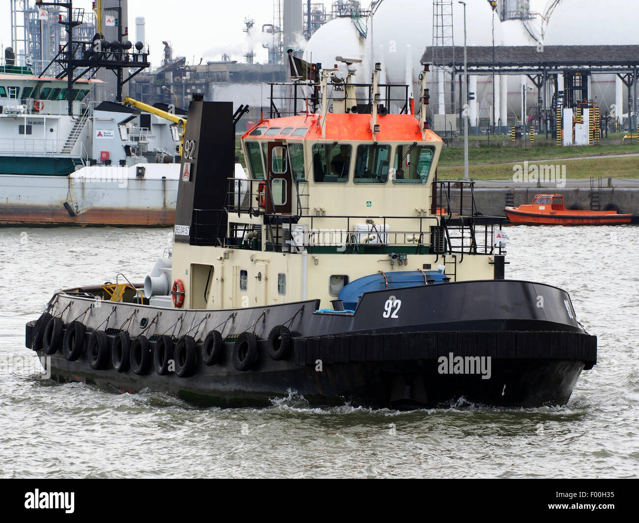 Tug 92, identified by IMO 9018579, is a key tugboat operating at the ...