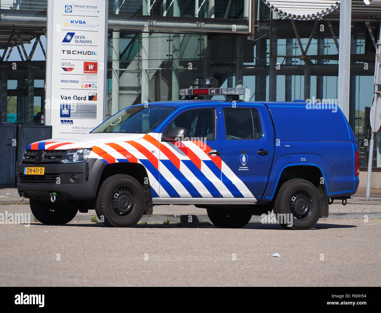 A Volkswagen vehicle of the Koninklijke Marechaussee, the Dutch ...