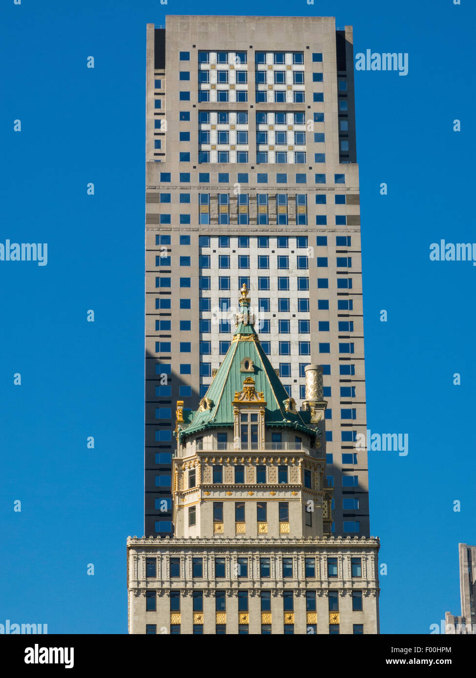 The Crown Building and Skyscraper behind it 57th St and Fifth Avenue ...