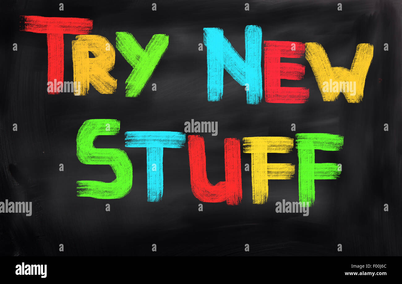 Try New Stuff Concept Stock Photo - Alamy