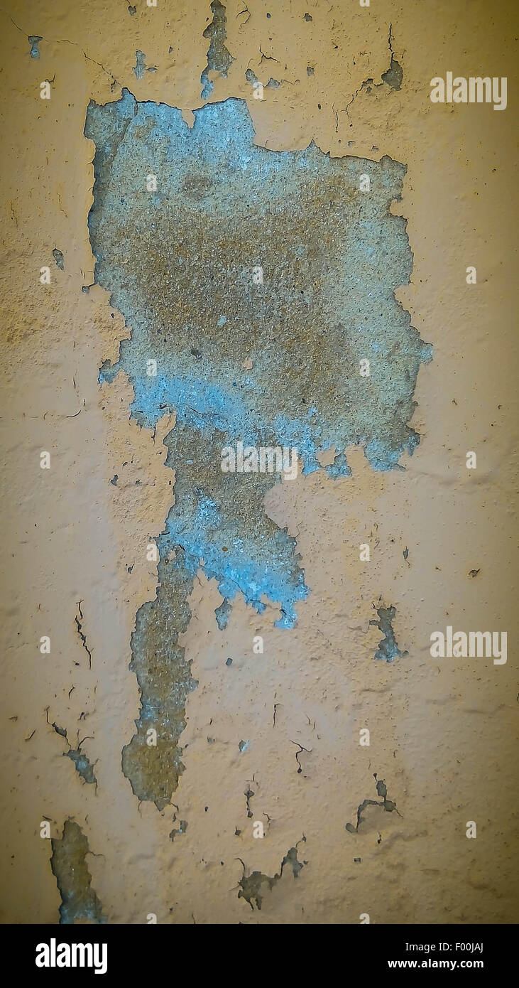 Peeling paint marks on the walls of old Stock Photo - Alamy