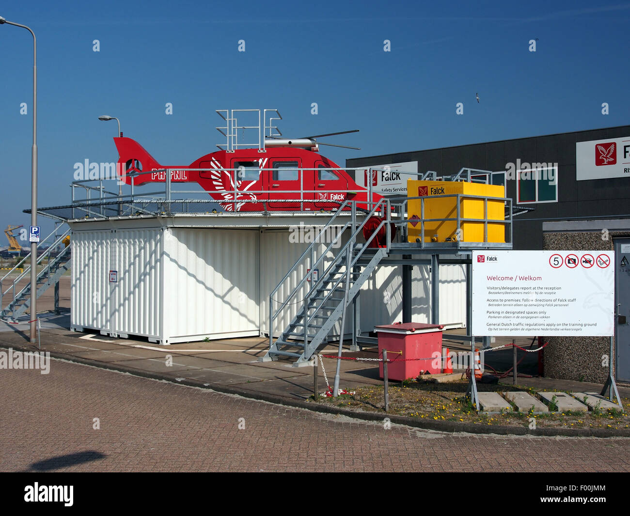 Falck fire fighting, Port of Rotterdam pic10 Stock Photo - Alamy