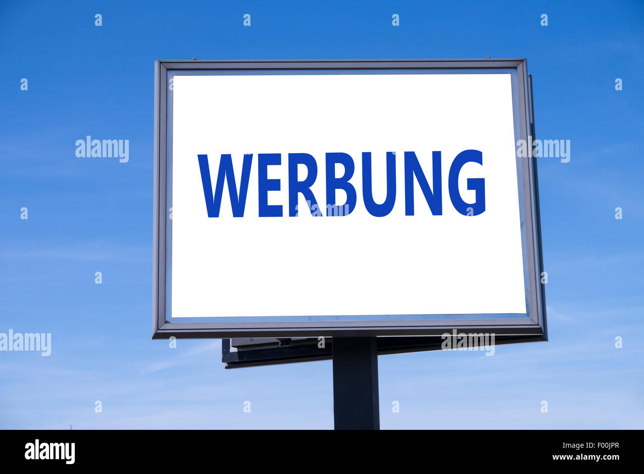 Advertising (german) on billboard Stock Photo - Alamy