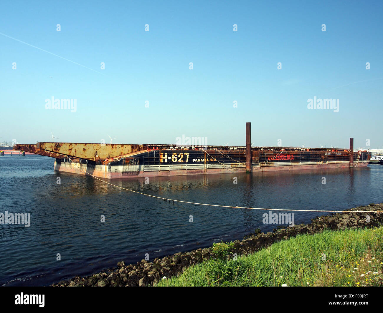 The 'H-627' (IMO 8766480) is docked at the Calandkanaal in the Port of ...