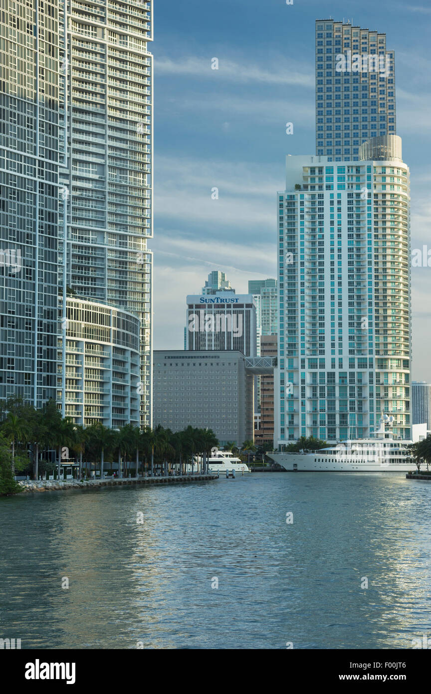 BRICKELL SKYLINE DOWNTOWN MIAMI FLORIDA USA Stock Photo - Alamy