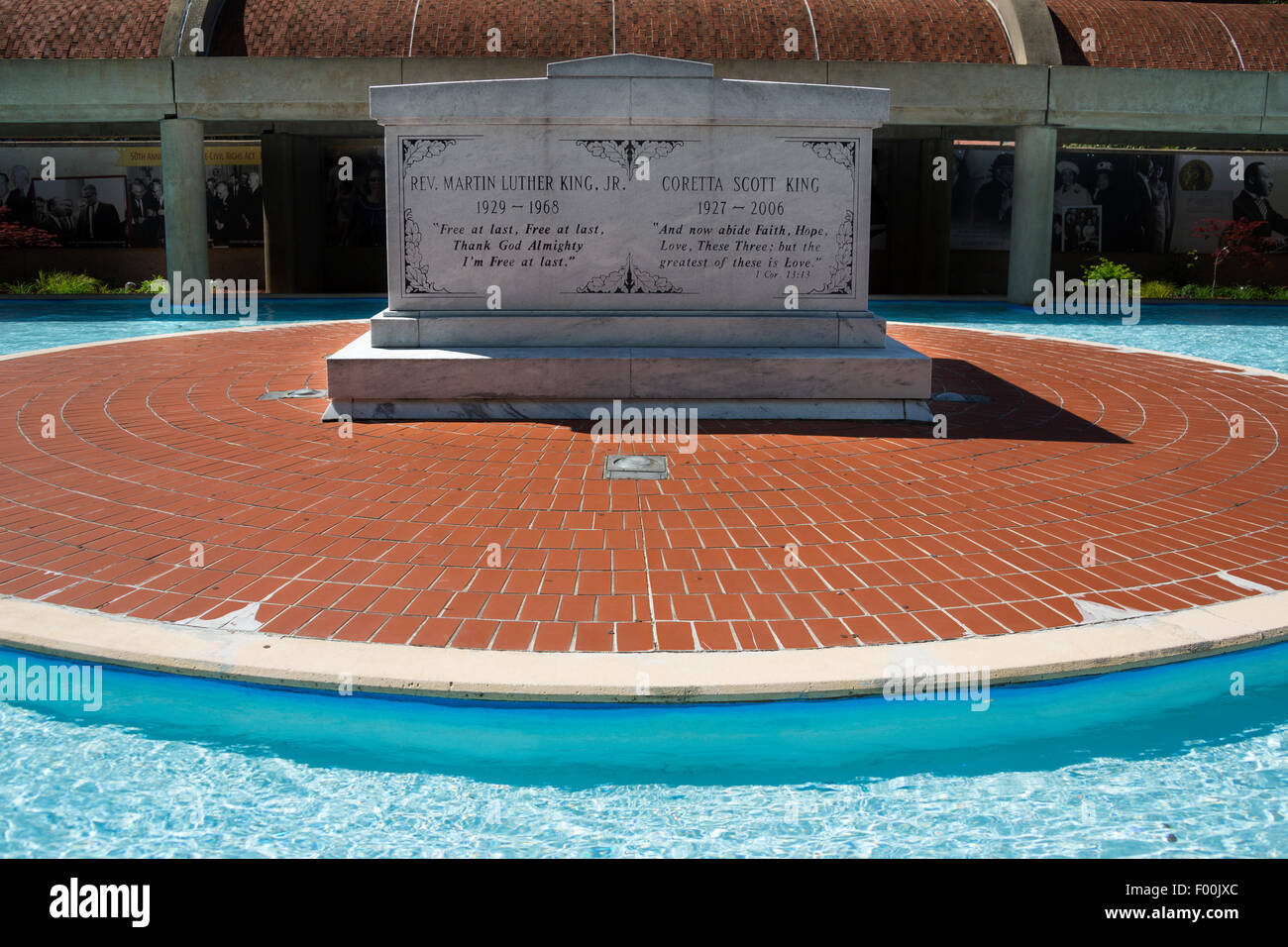TOMB OF MARTIN AND CORETTA SCOTT KING REFLECTING POOL REVEREND DOCTOR ...