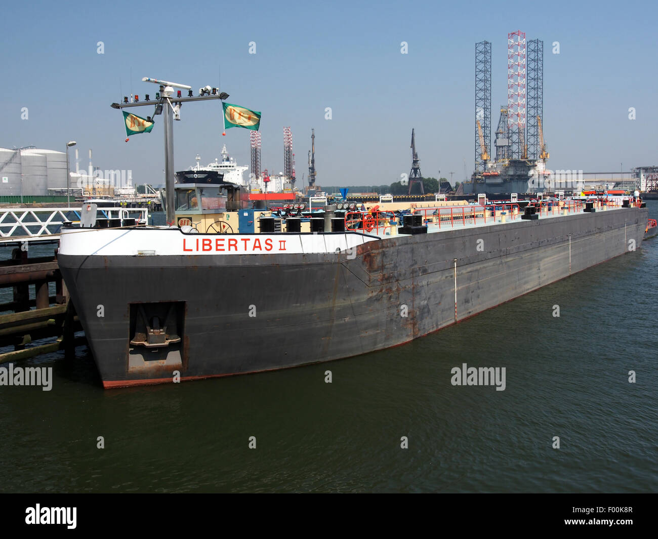 The Libertas II (ENI 02327518) is an inland vessel docked at ...