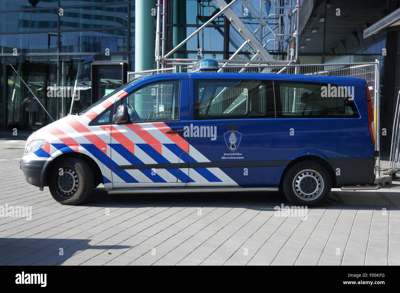 A Mercedes vehicle from the Koninklijke Marechaussee, the Dutch ...