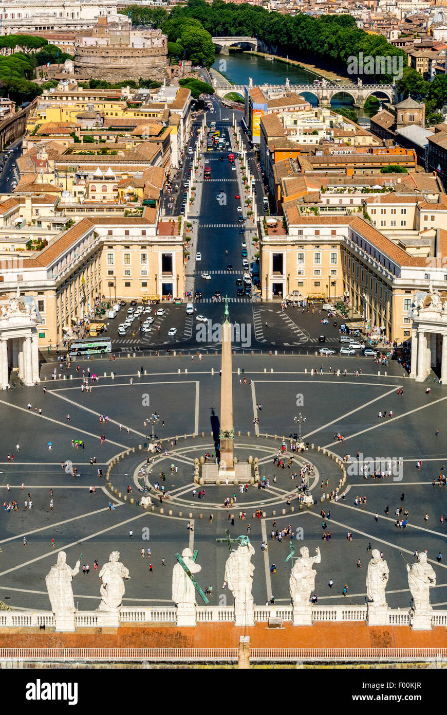Vatican city aerial view hi-res stock photography and images - Alamy