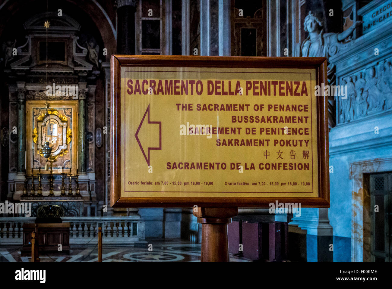 Sacrament of penance hi-res stock photography and images - Alamy
