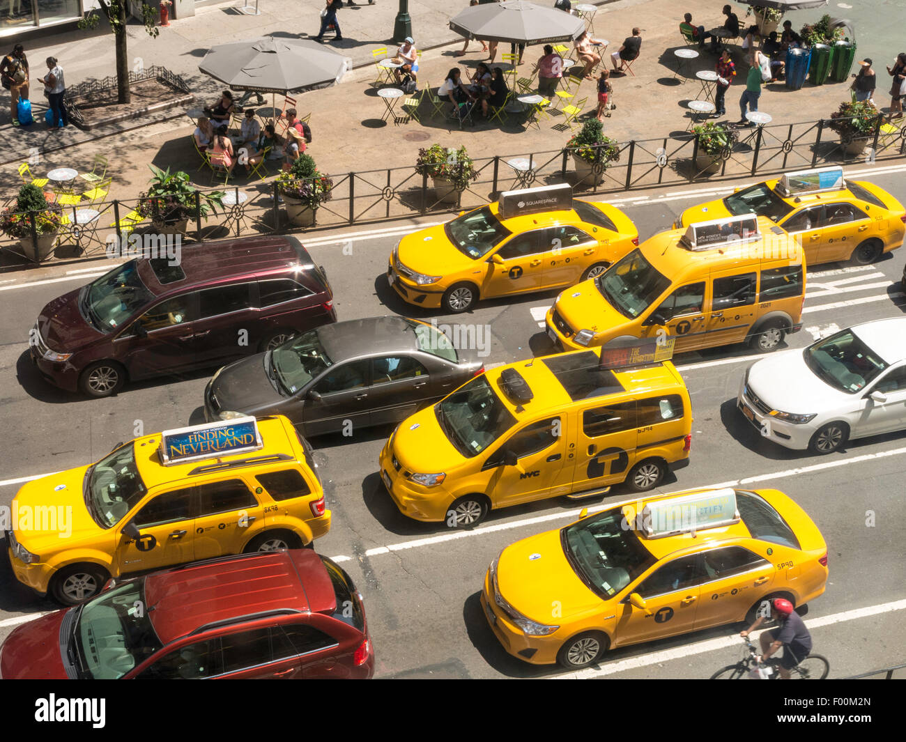 Taxis and Traffic at Herald Square Intersection, NYC Stock Photo - Alamy