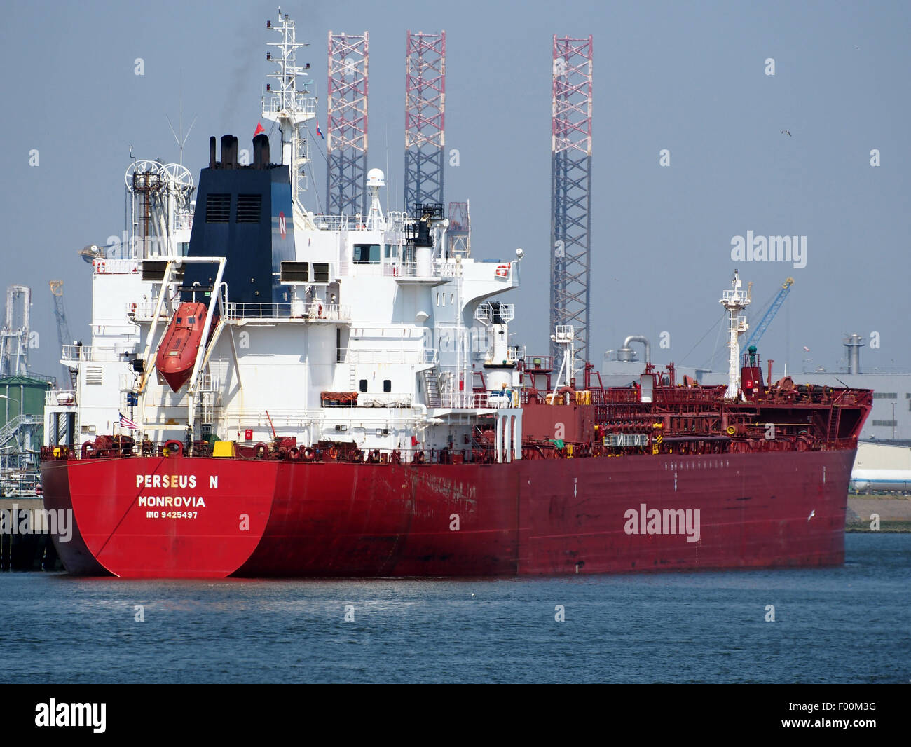 The Perseus N (IMO 9425497) is a vessel docked in the Port of Rotterdam ...