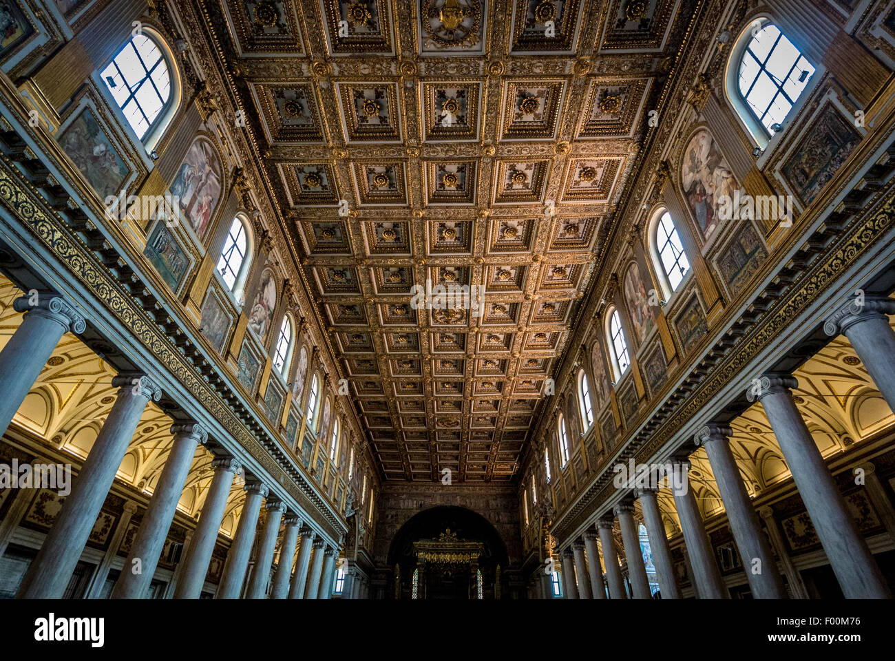 Wooden Coffered Ceiling High Resolution Stock Photography and Images ...