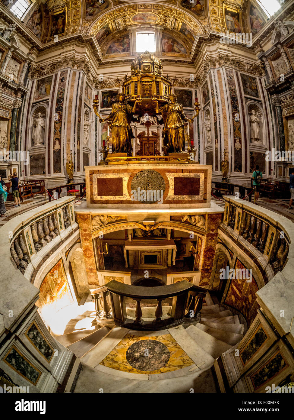 Altar of Sistina Chapel and Oratory of the Nativity. The Basilica di ...
