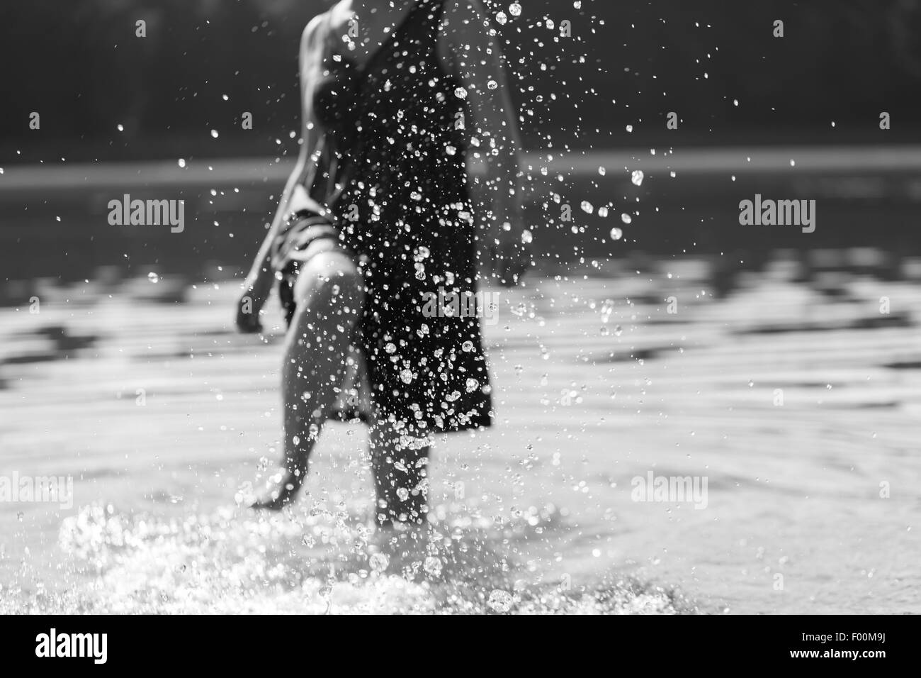 Human water splash Black and White Stock Photos & Images - Alamy