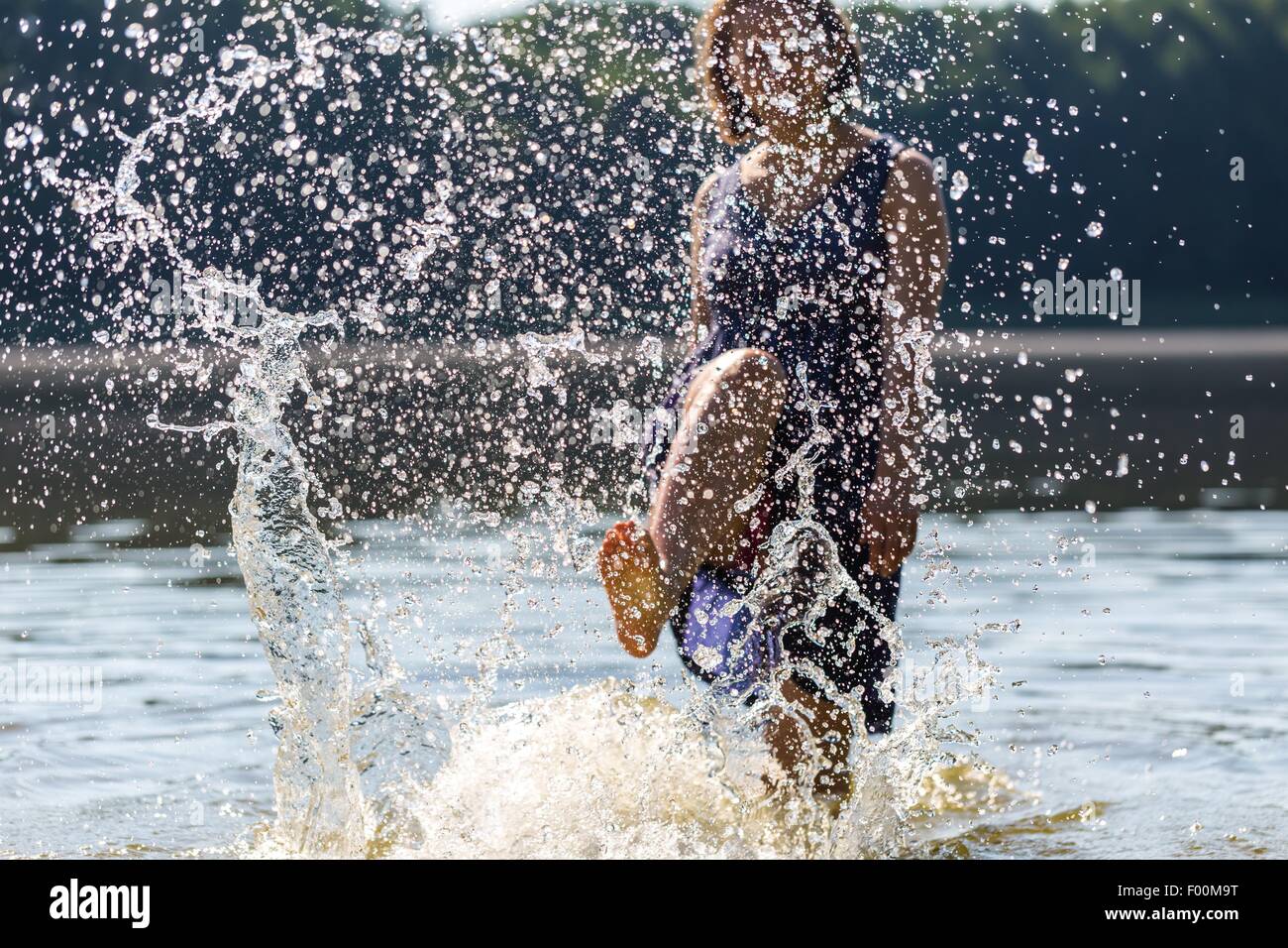 Human water splash hi-res stock photography and images - Alamy