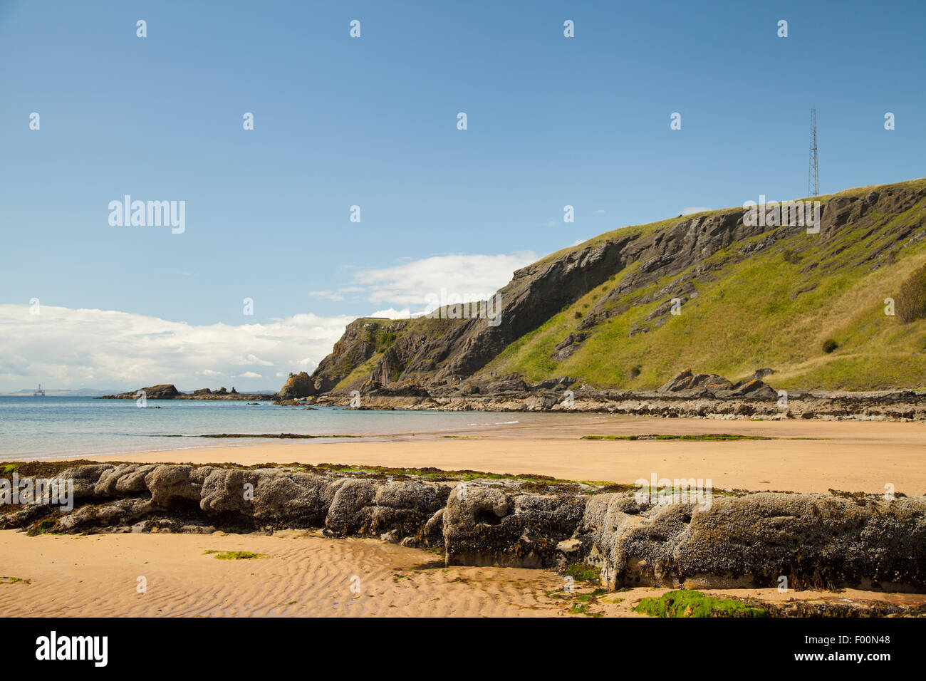 The approach to the Elie Chain walk, Earlsferry Cliffs Fife Scotland ...