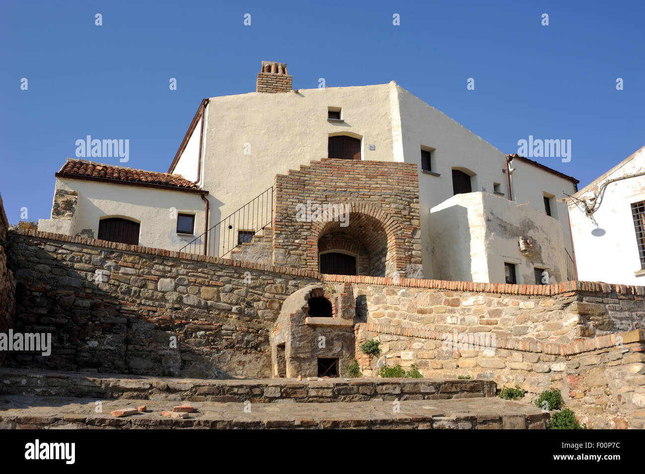 Italy, Basilicata, Aliano, restored houses Stock Photo - Alamy