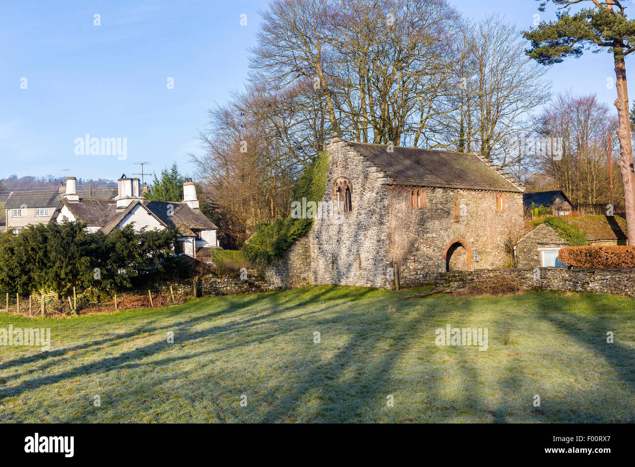 Hawkshead Courthouse is all that remains of the medieval manorial farm ...