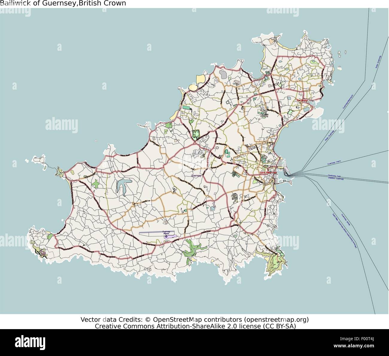 Aerial view of guernsey hi-res stock photography and images - Alamy