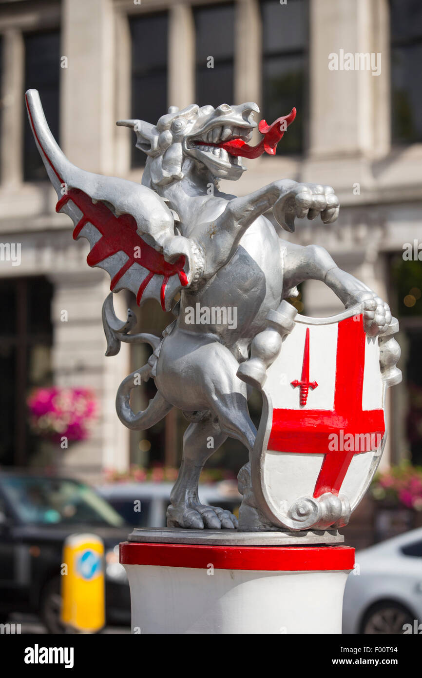 An English Dragon as the symbol for the City of London, UK Stock Photo ...