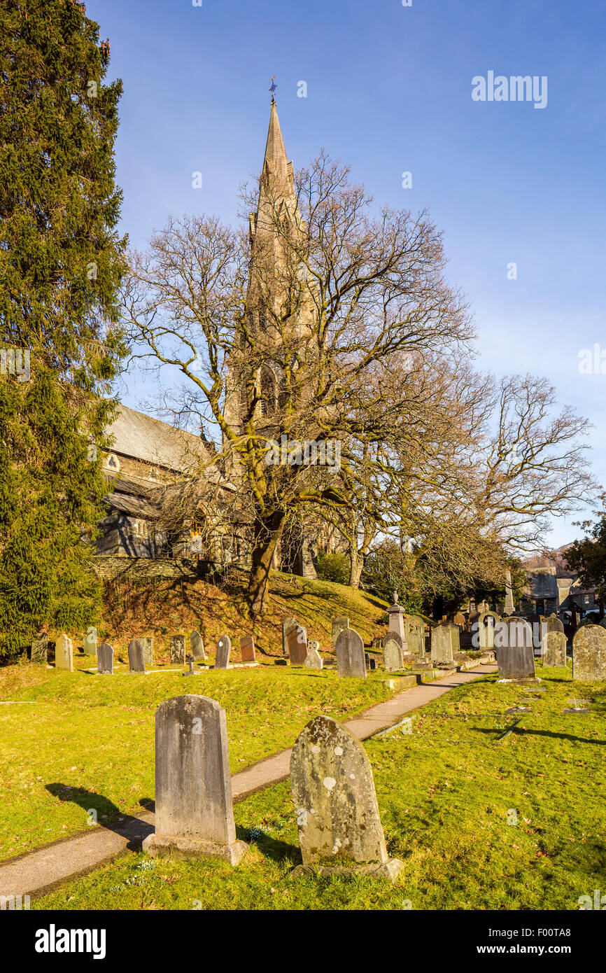 St Mary's Church, Ambleside, Lake District National Park, Cumbria ...